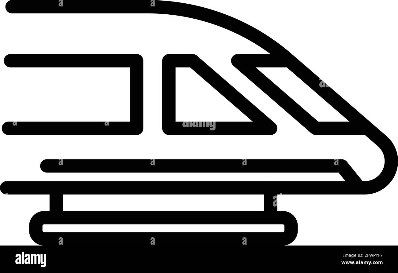 Express train icon. Outline Express train vector icon for web design ...
