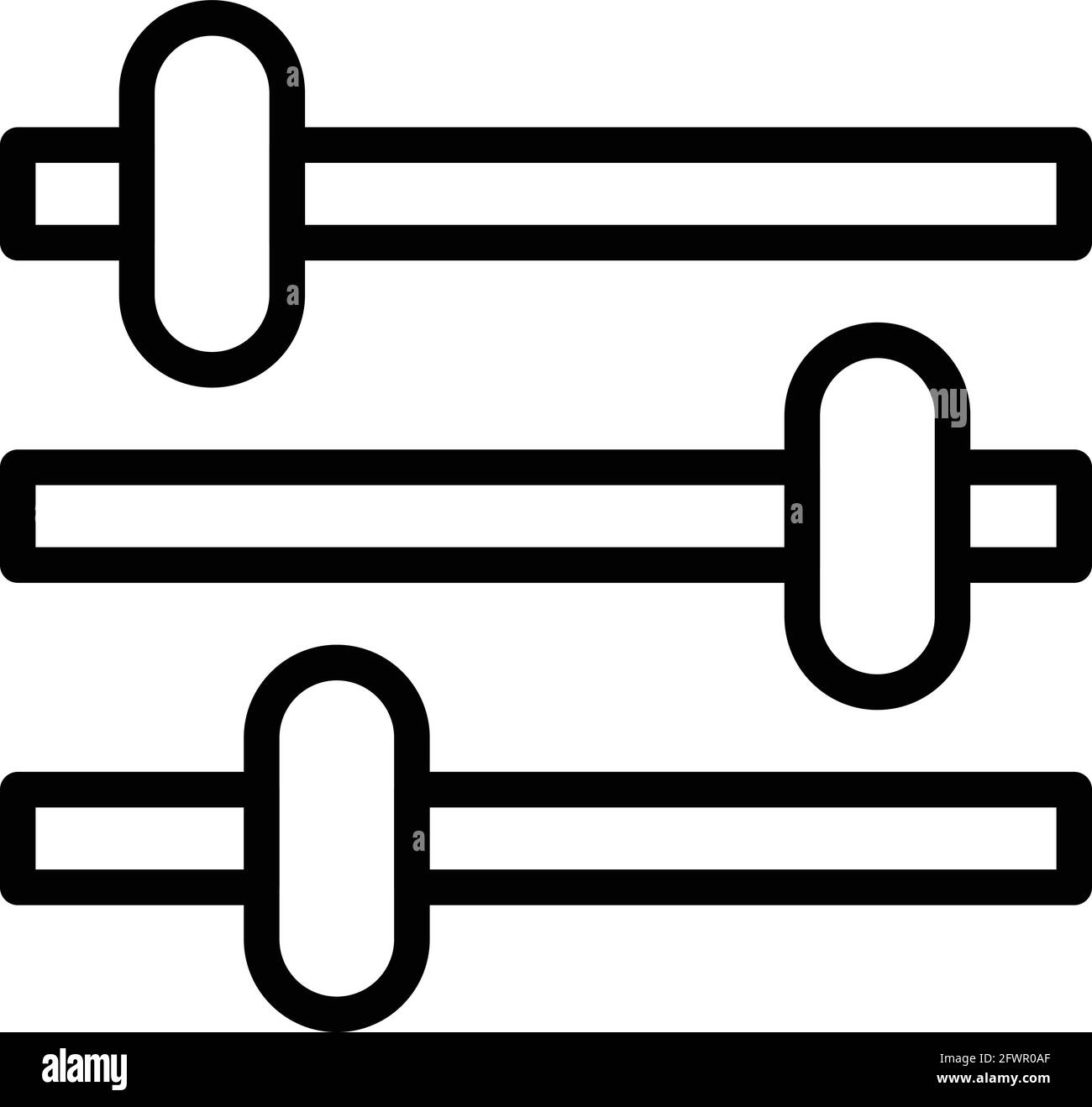 Laptop control icon. Outline Laptop control vector icon for web design ...