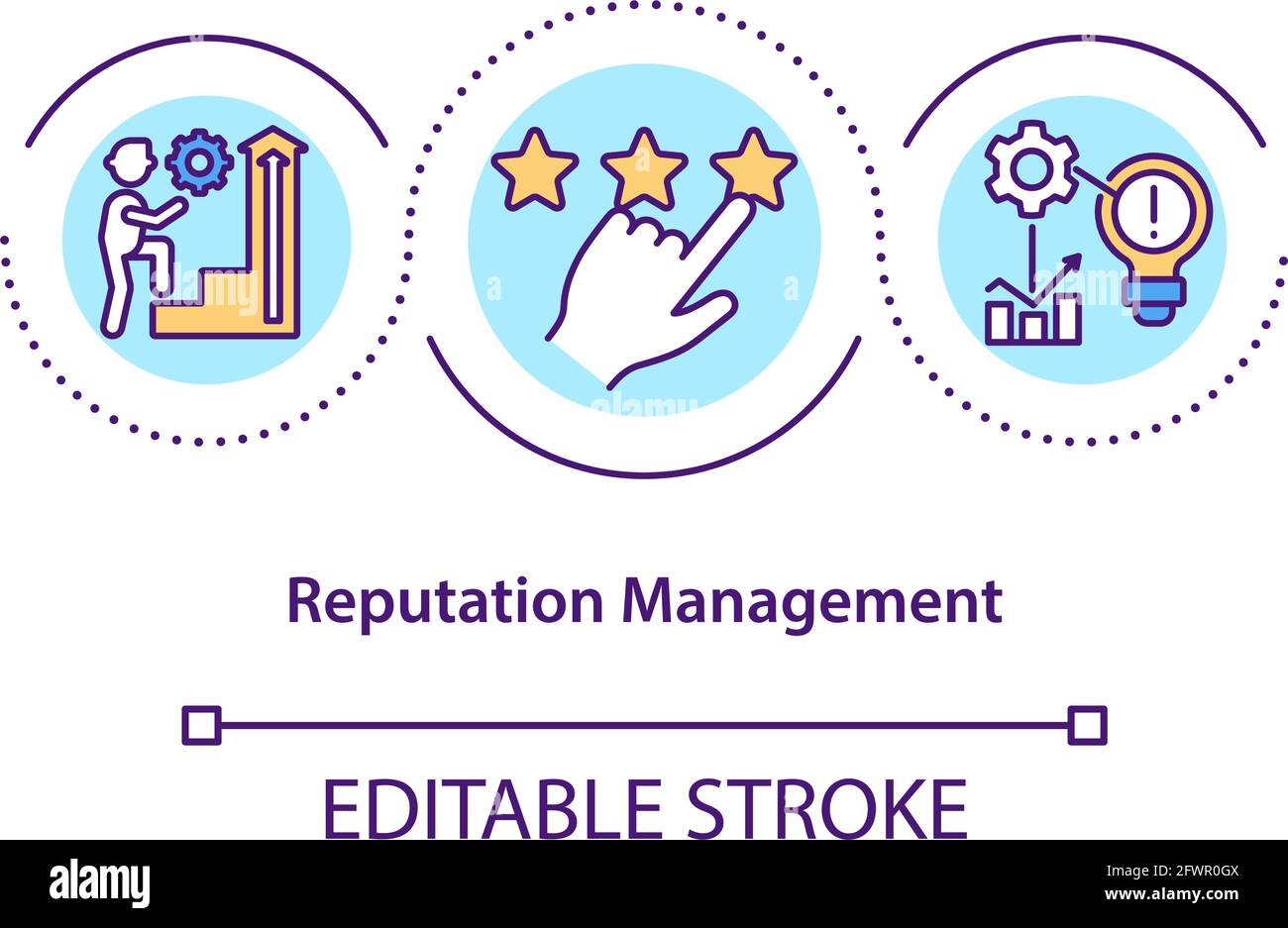 Reputation management concept icon Stock Vector Image & Art - Alamy
