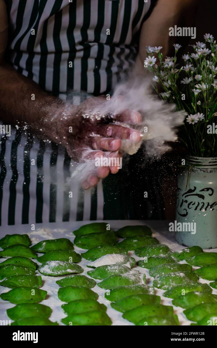 Sprinkle Hands High Resolution Stock Photography and Images - Alamy