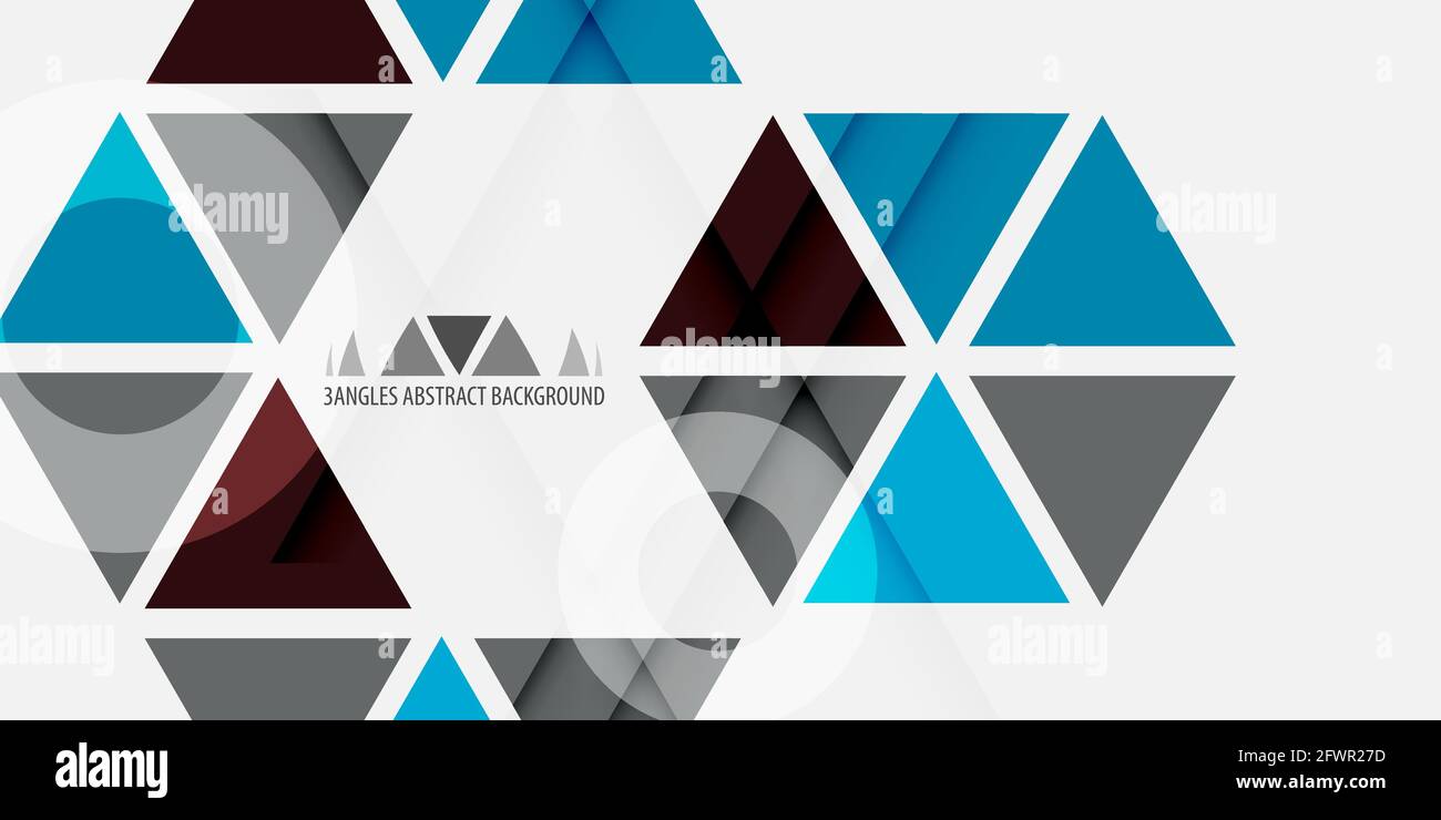 Abstract colorful background graphics template with blended triangles ...