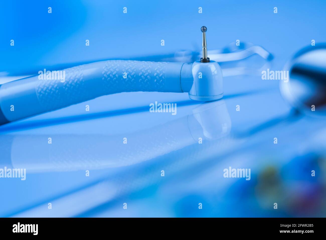 Set of metal medical equipment tools for teeth dental Stock Photo - Alamy