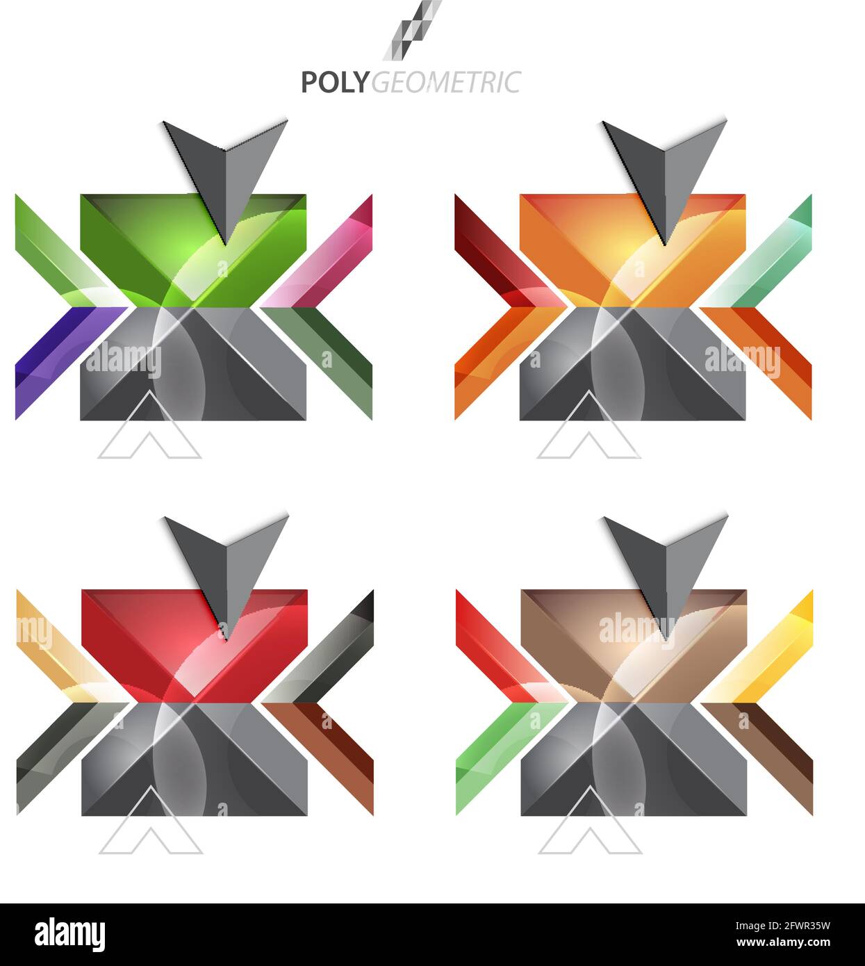 Business infographic template for interactive data communication Stock ...