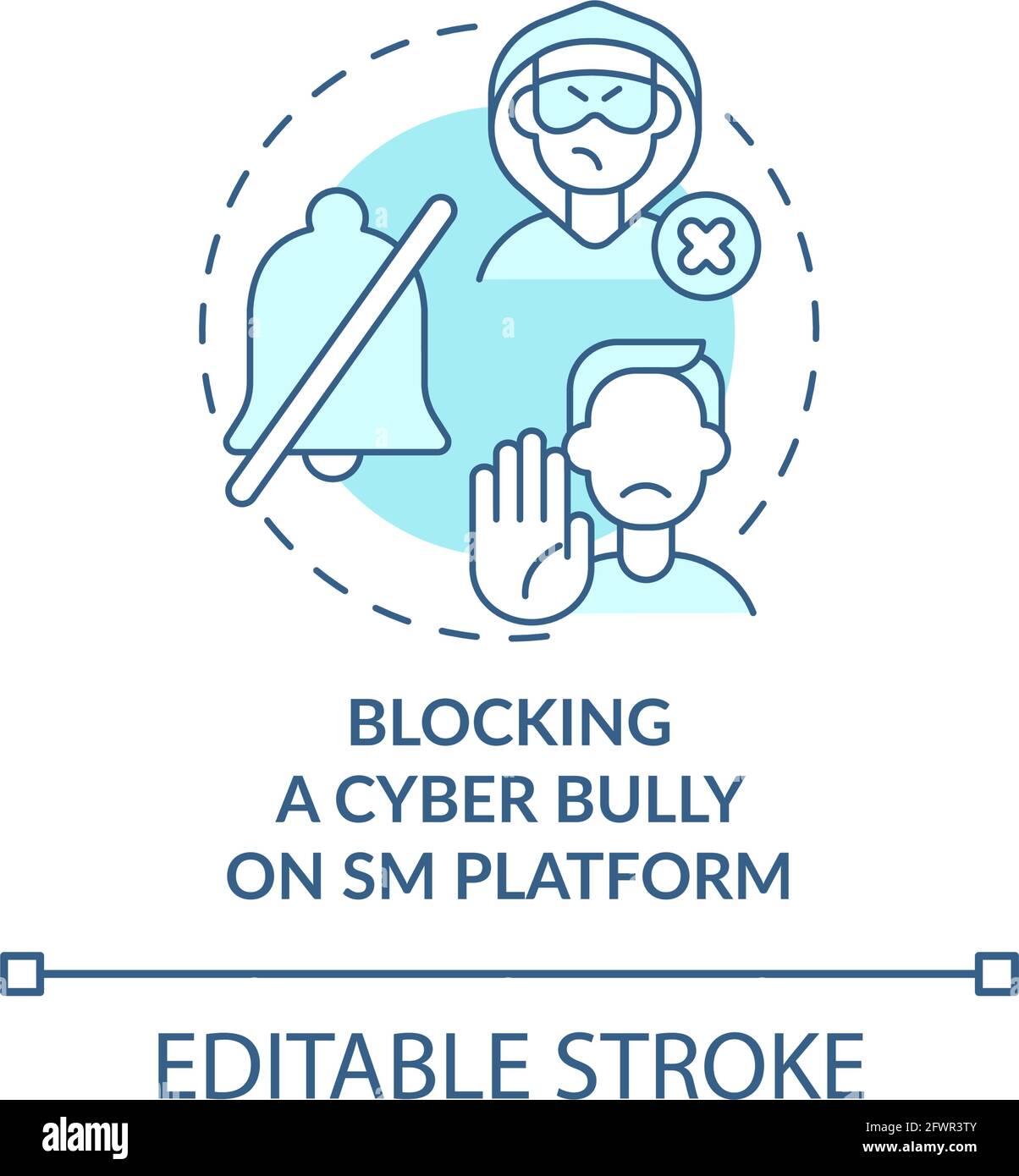 Cyberbully icon hi-res stock photography and images - Alamy