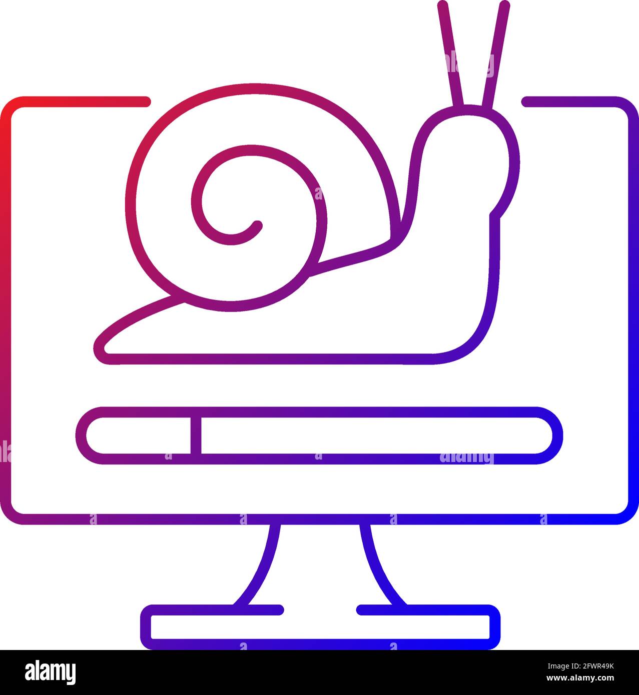 Gradient linear loading line Stock Vector Images - Alamy