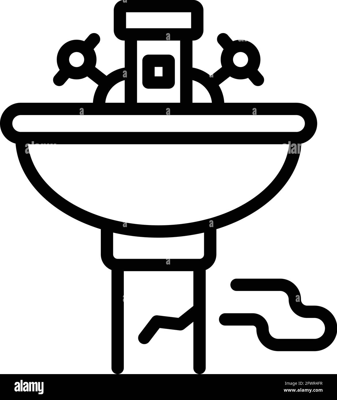 Clogged Sink Clip Art