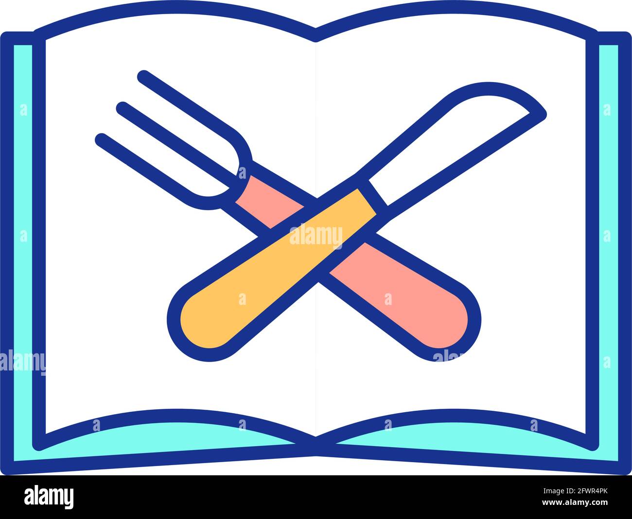 School menu RGB color icon Stock Vector Image & Art - Alamy