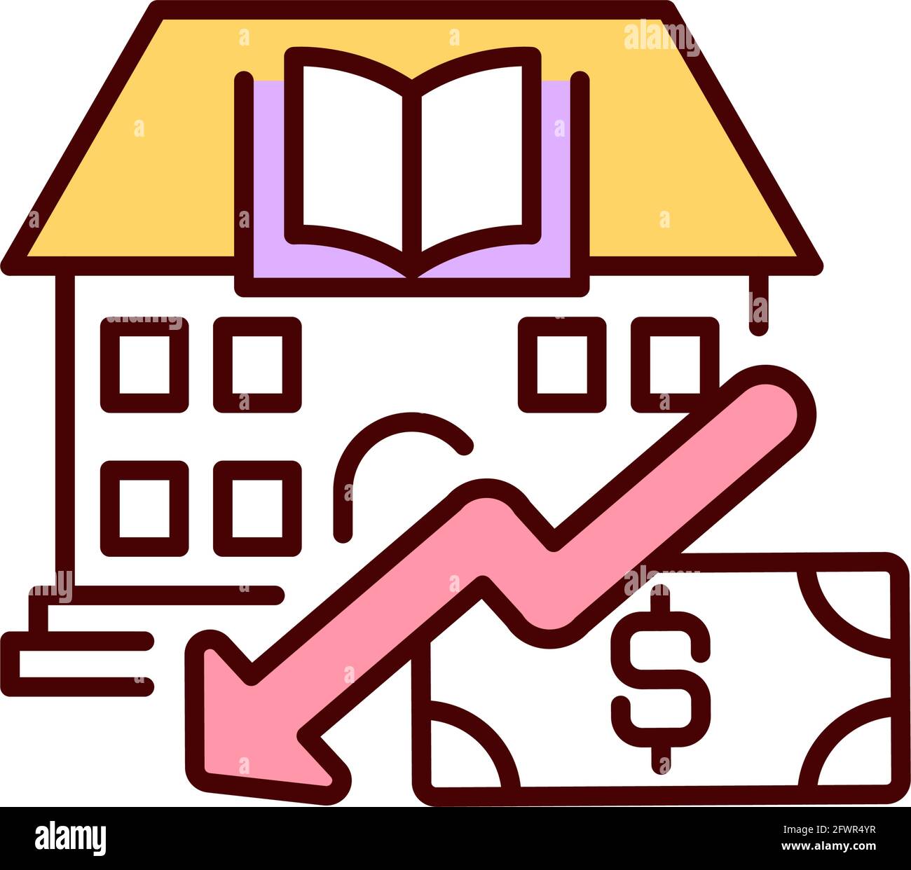 Lunch money school Stock Vector Images - Alamy