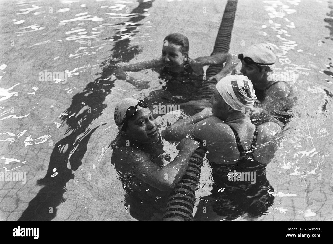 National swimming championships Amersfoort; from left to right Enith ...