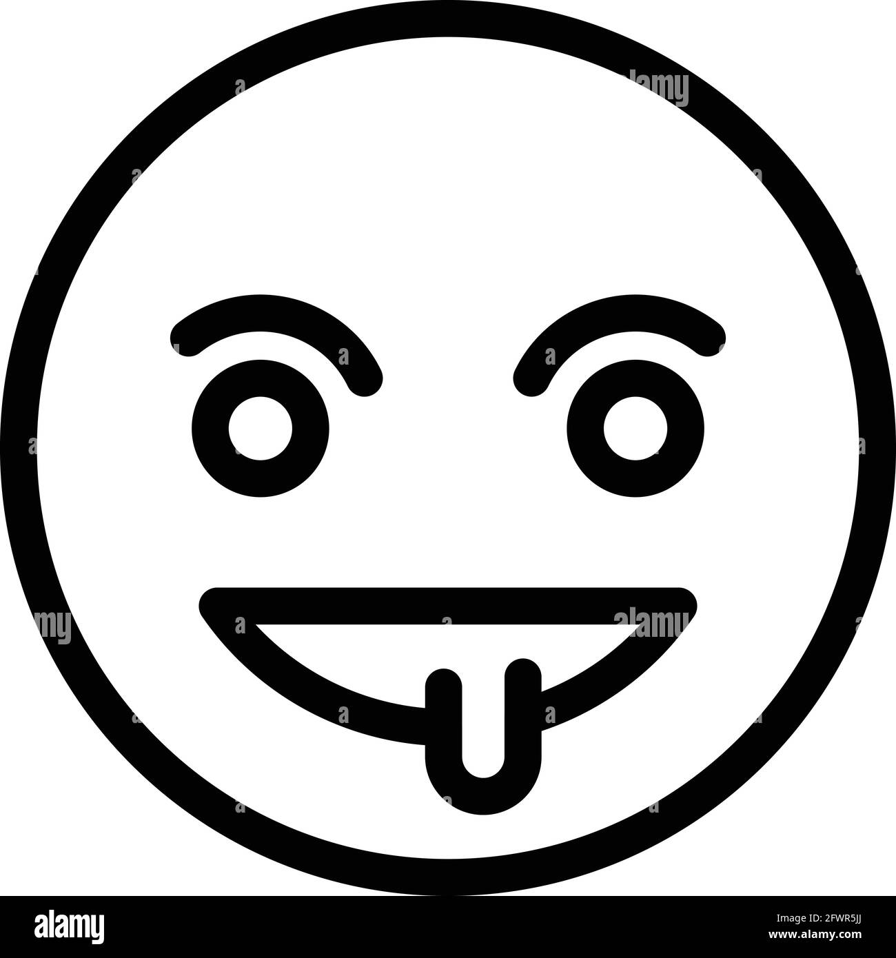 Evil Black Smiley Face