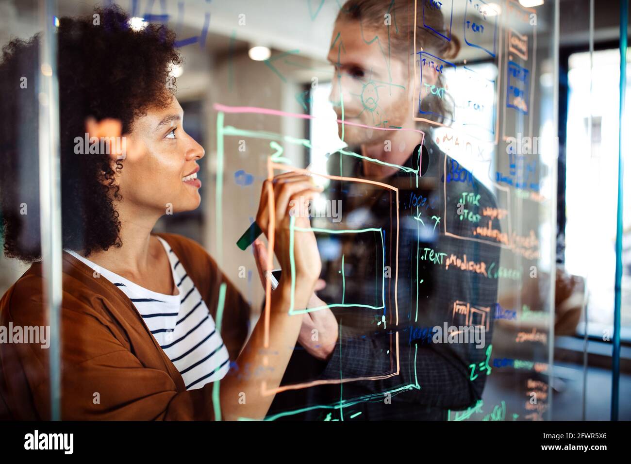 Business people good teamwork in office. Teamwork successful meeting ...