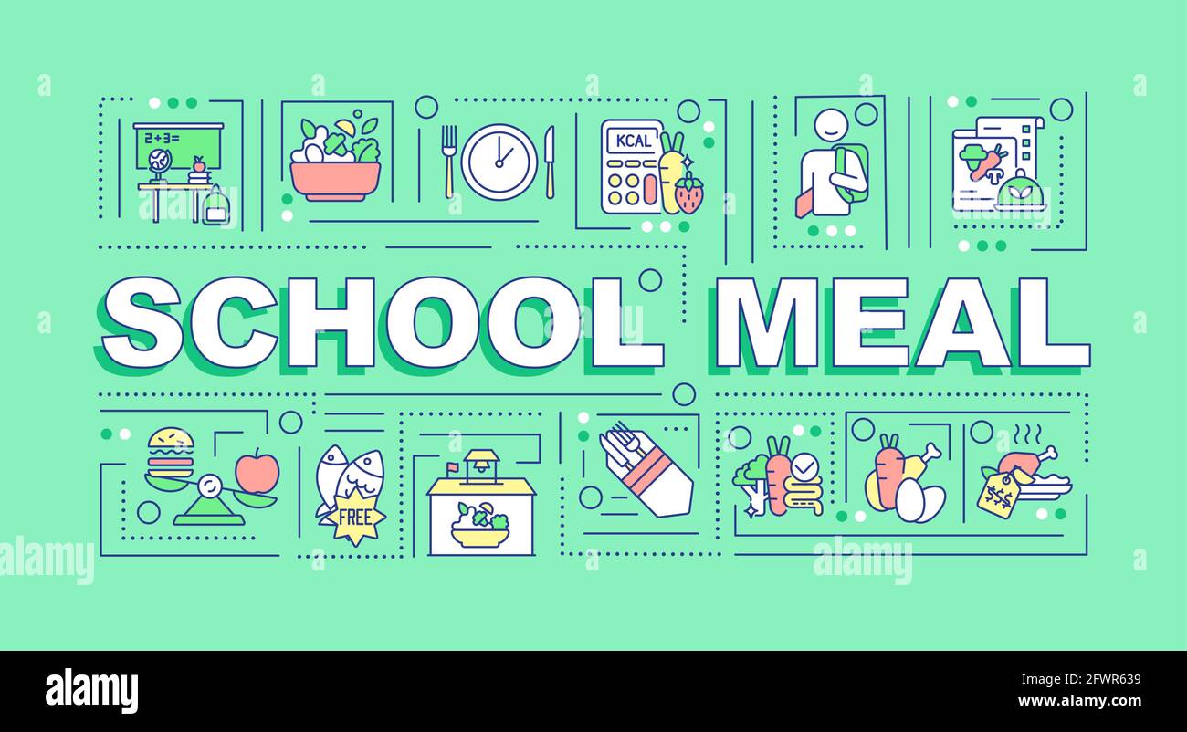 School meal word concepts banner Stock Vector Image & Art - Alamy