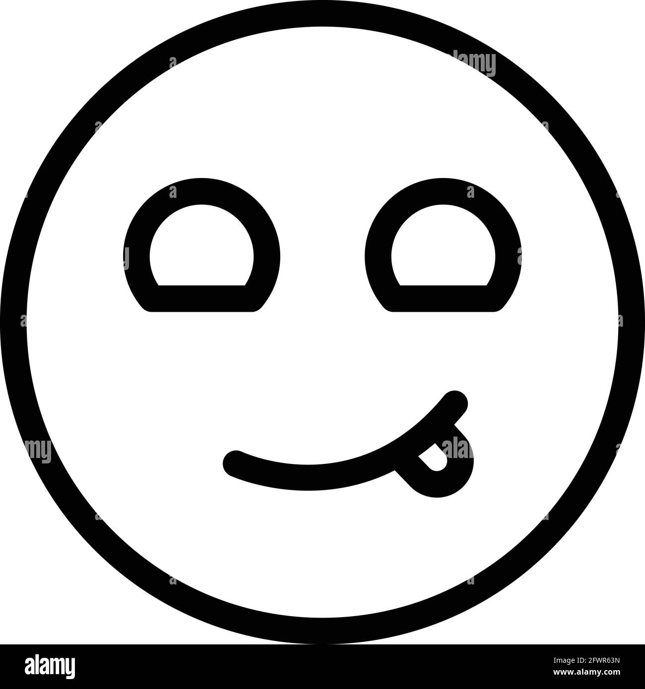 Winking face icon. Outline Winking face vector icon for web design ...
