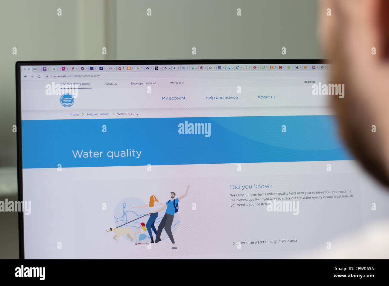 Thames water logo hi-res stock photography and images - Alamy