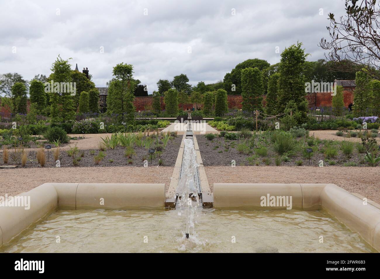 RHS Bridgewater Gardens walled garden Stock Photo - Alamy