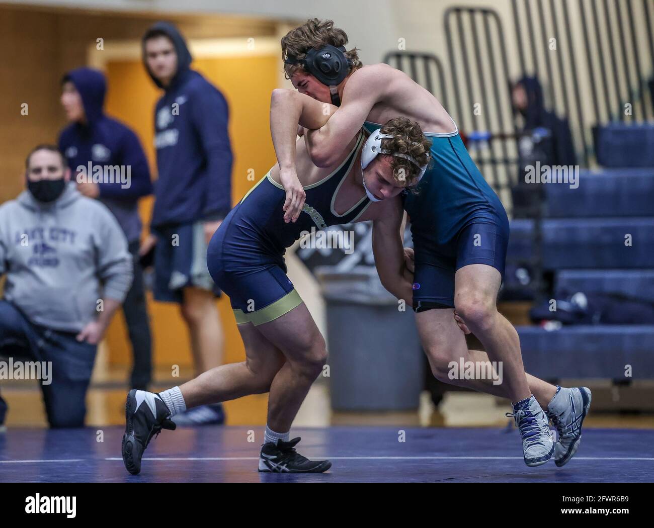 Wrestling action with Timberlake vs Lake City High School in Coeur d ...