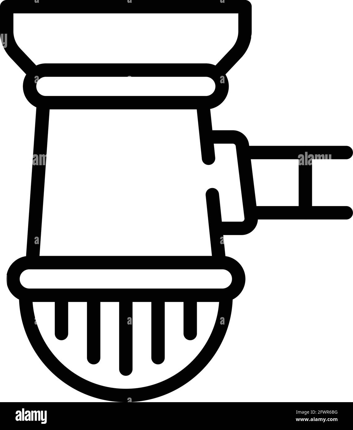 Water pipeline icon. Outline Water pipeline vector icon for web design ...