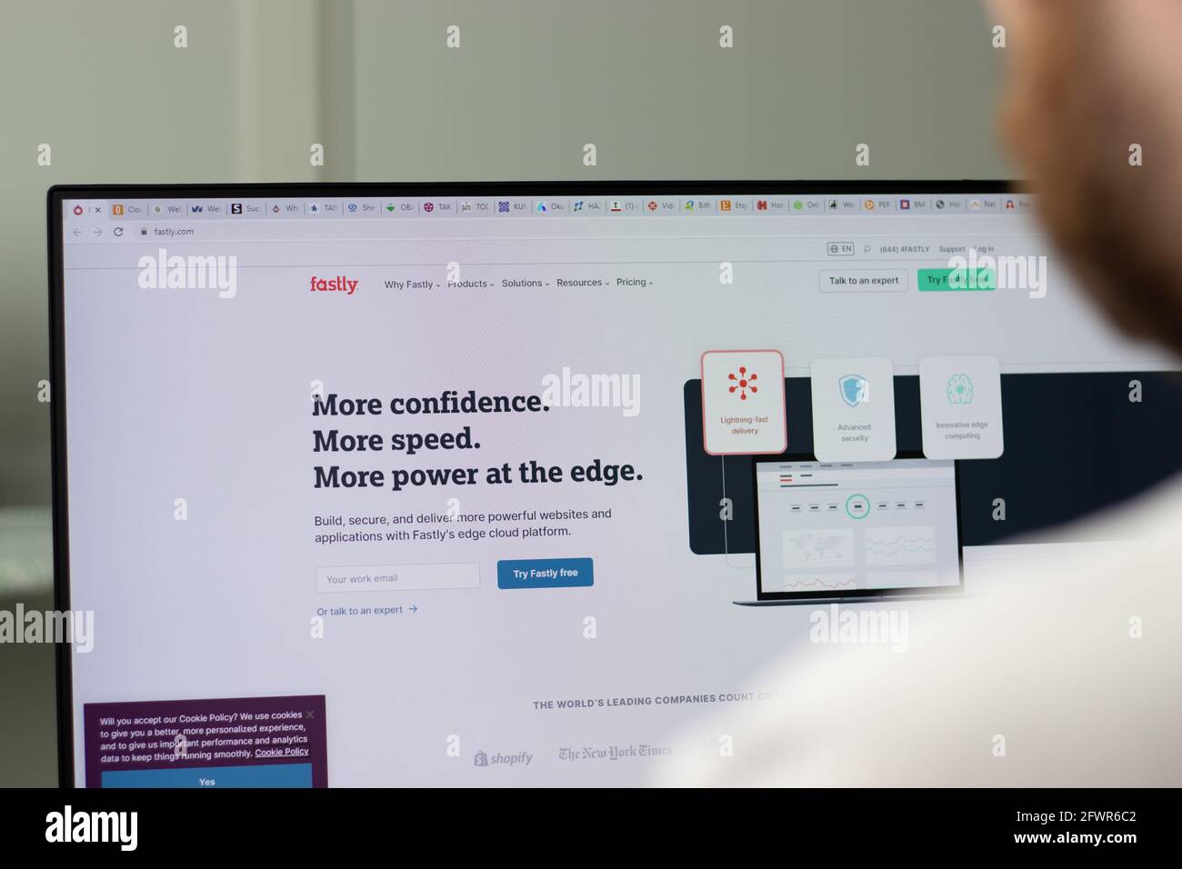 Fastly logo hi-res stock photography and images - Alamy