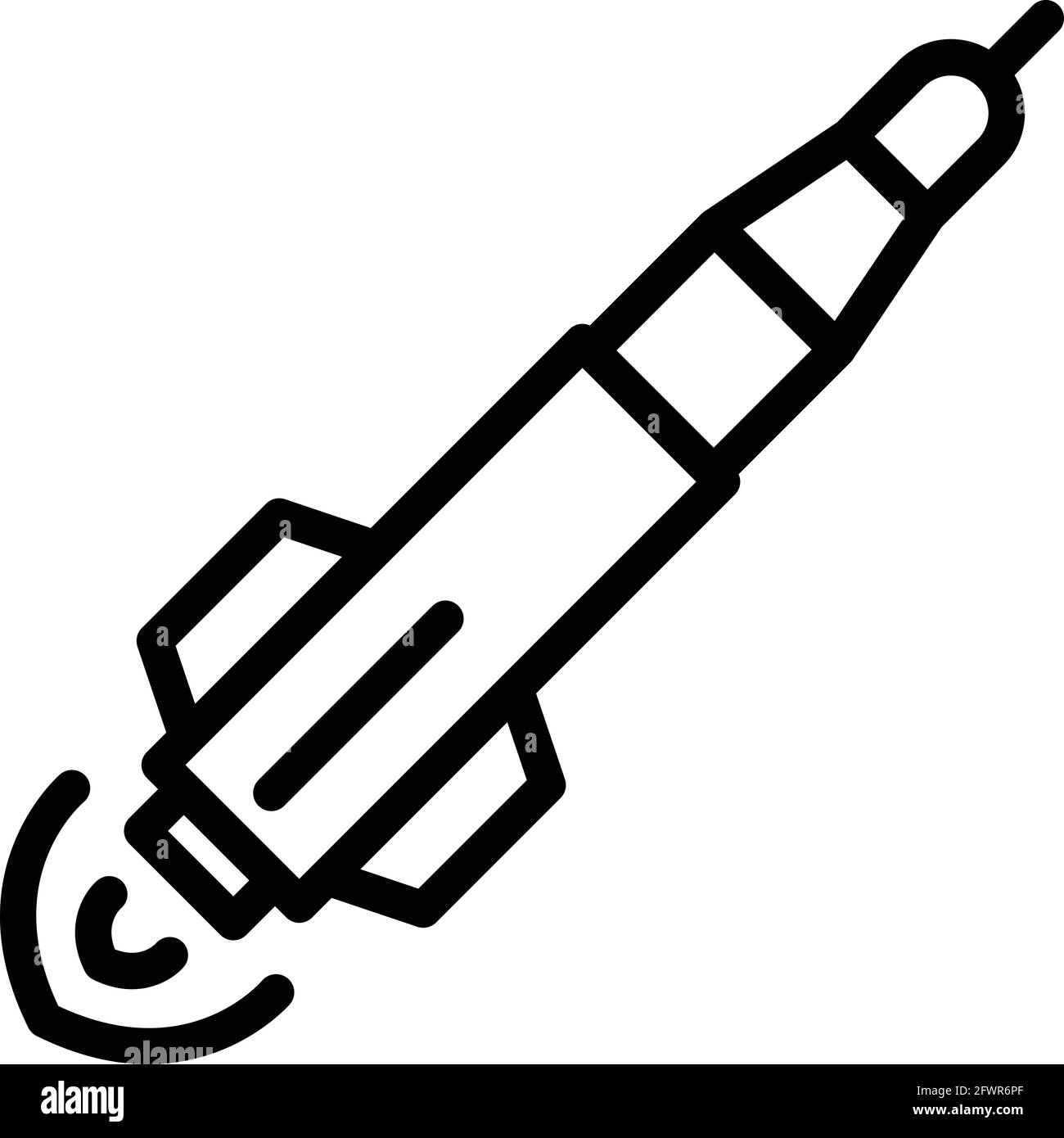 Cosmos spacecraft icon. Outline Cosmos spacecraft vector icon for web ...
