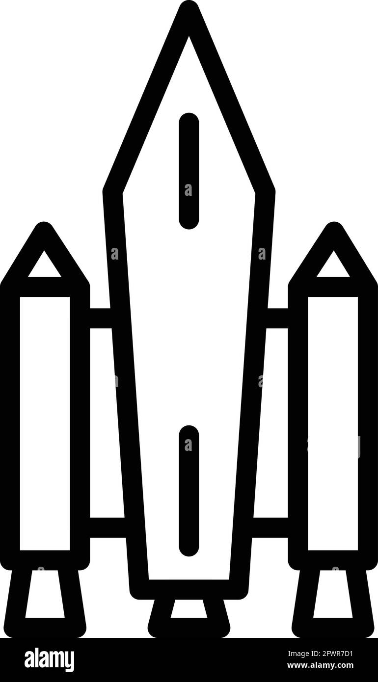 Future rocket icon. Outline Future rocket vector icon for web design ...