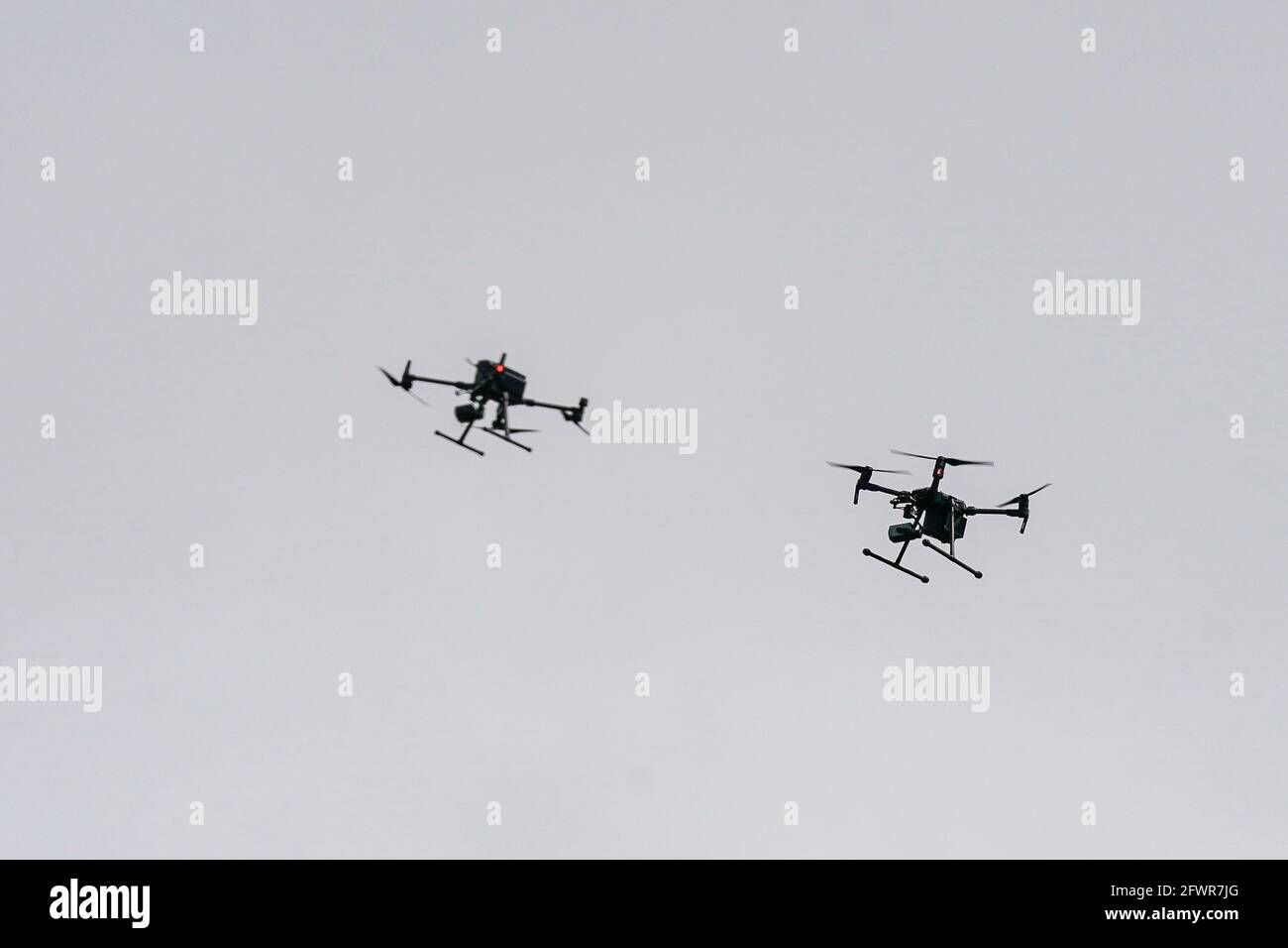 Two drones together hi-res stock photography and images - Alamy
