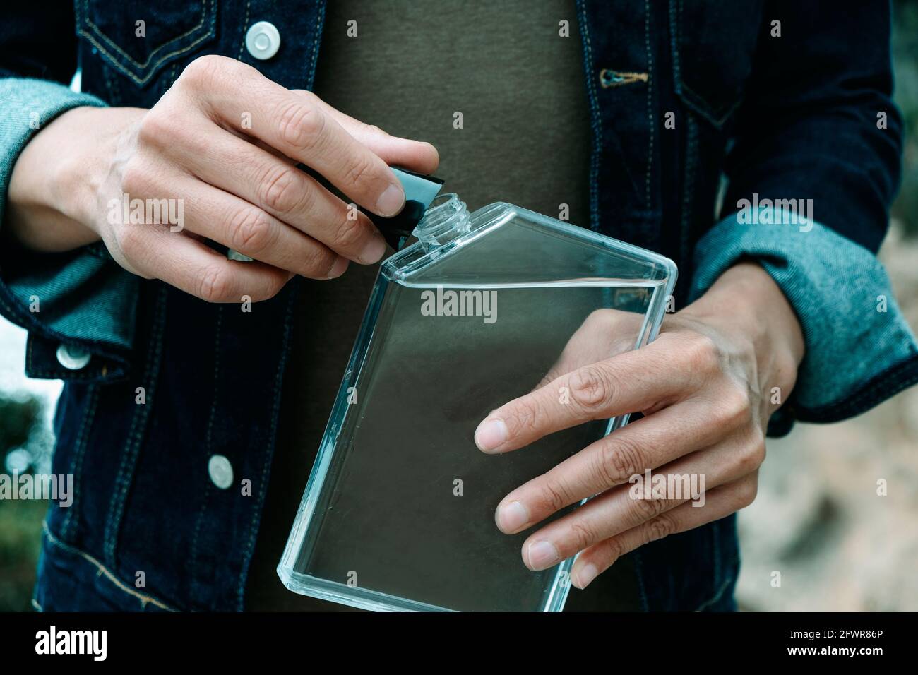 Man opening tap hi-res stock photography and images - Alamy