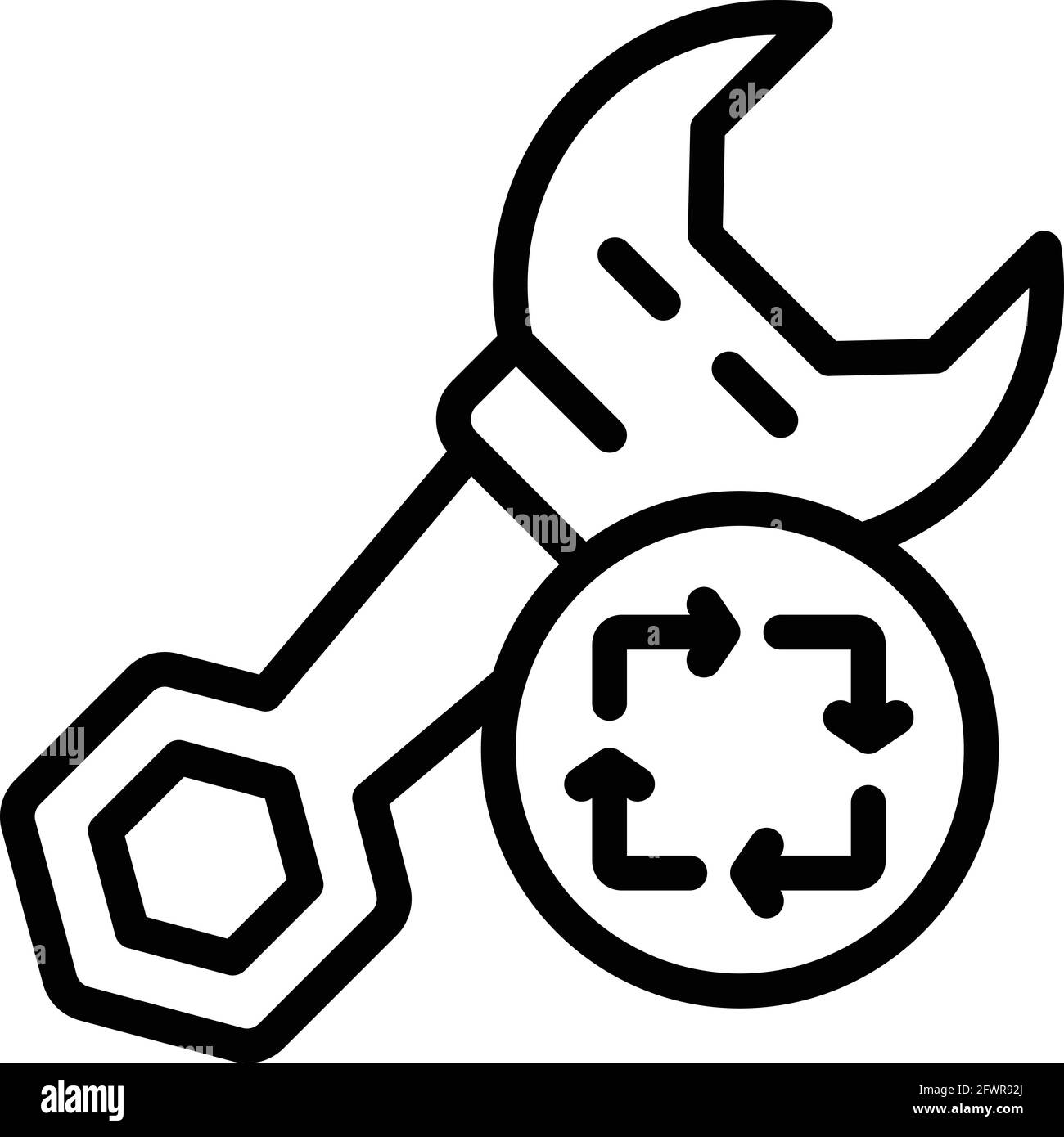 Technical backup icon. Outline Technical backup vector icon for web ...