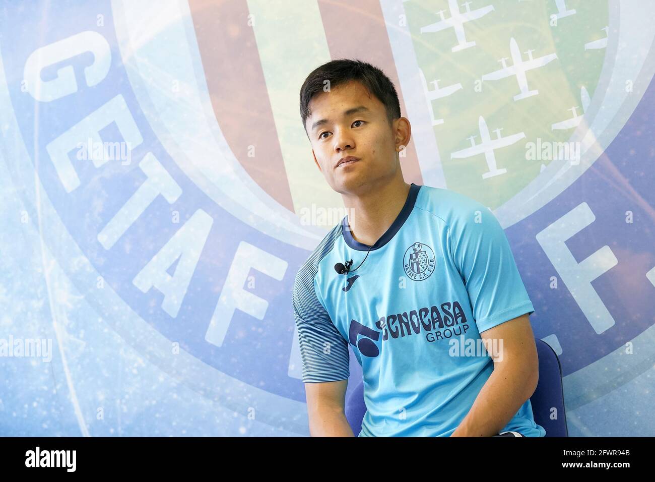 Getafe CF's player Take Kubo during interview. May 20, 2021. (Photo by ...