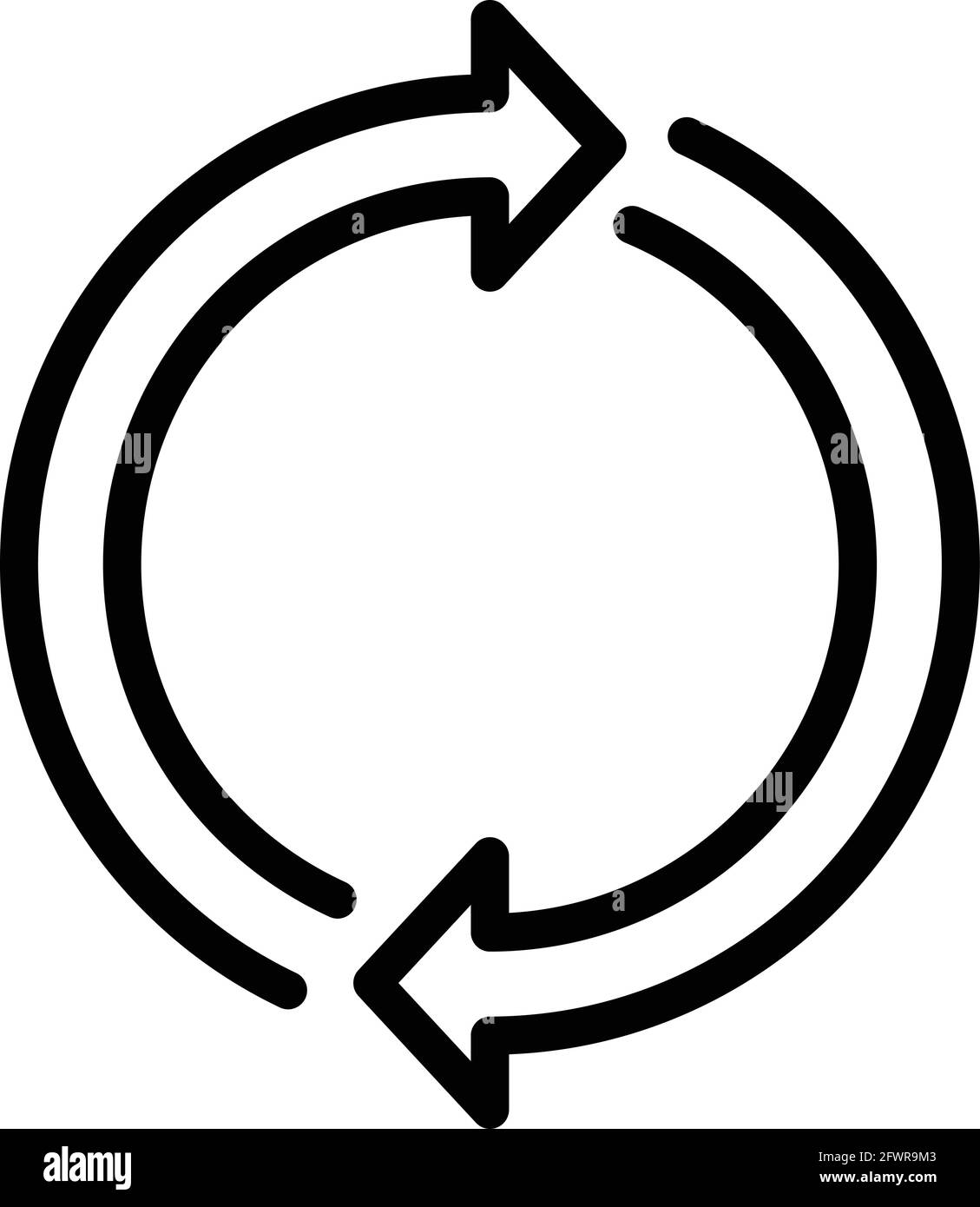 Cycle update icon. Outline Cycle update vector icon for web design ...