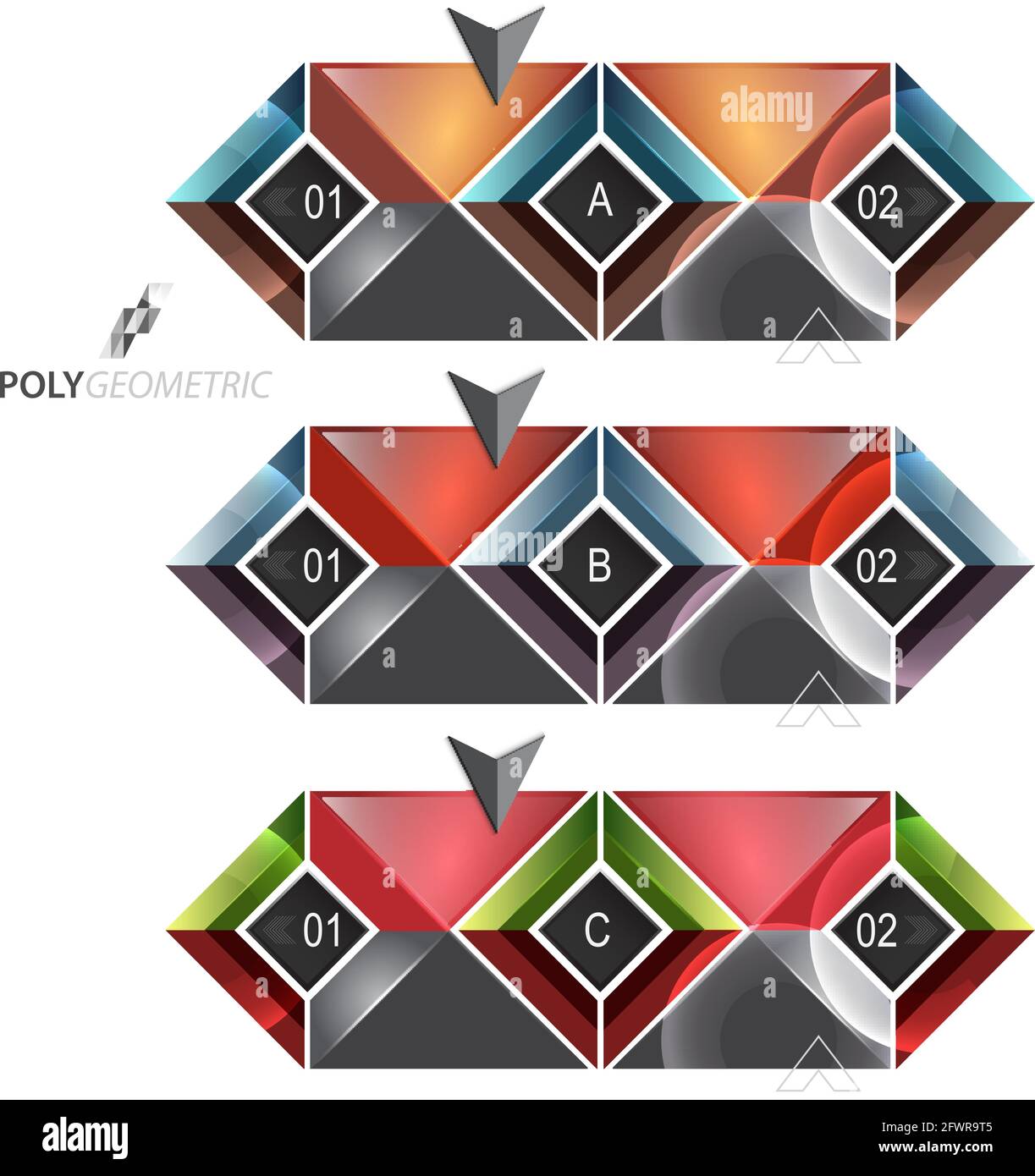 Business infographic template for interactive data communication Stock ...