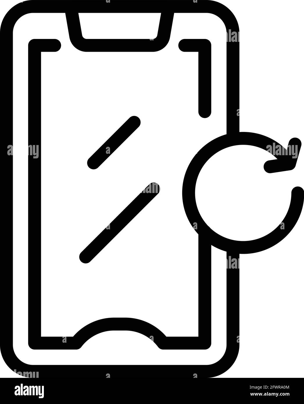Device update icon. Outline Device update vector icon for web design ...