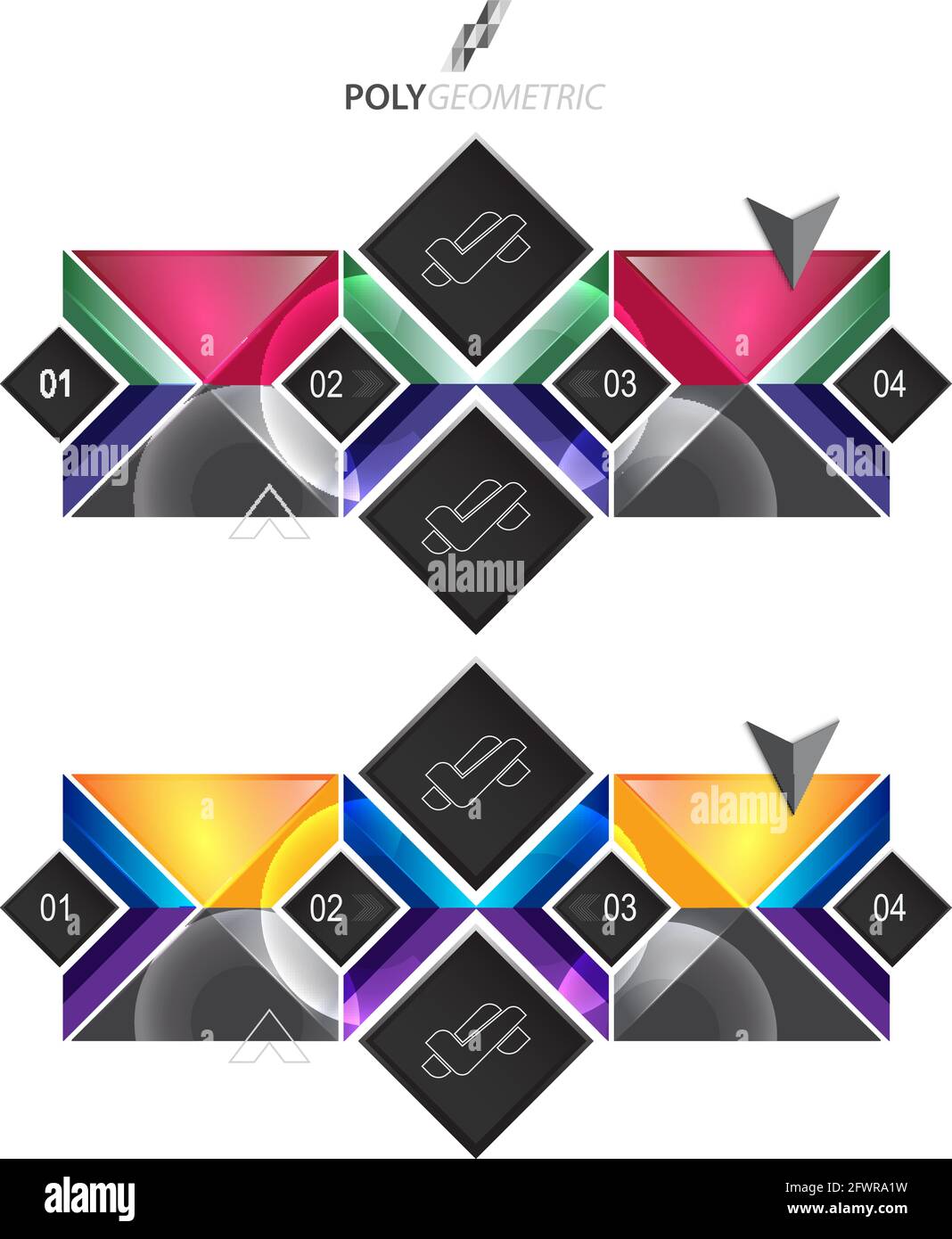 Business infographic template for interactive data communication Stock ...