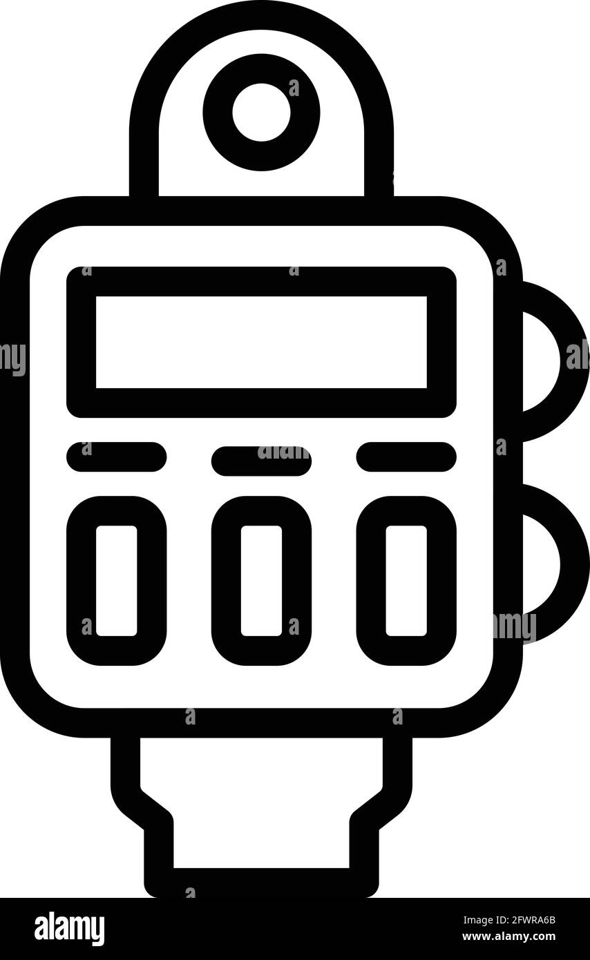 Speed radar device icon. Outline Speed radar device vector icon for web ...