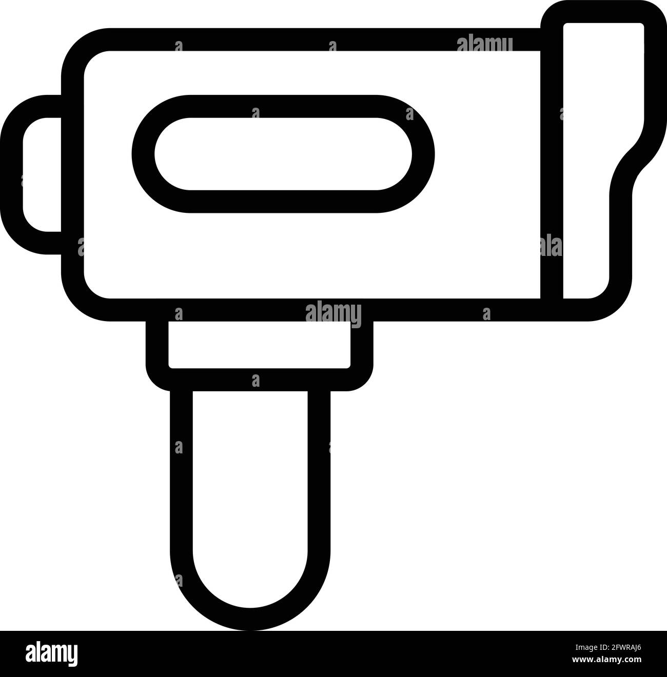 Speed radar equipment icon. Outline Speed radar equipment vector icon ...