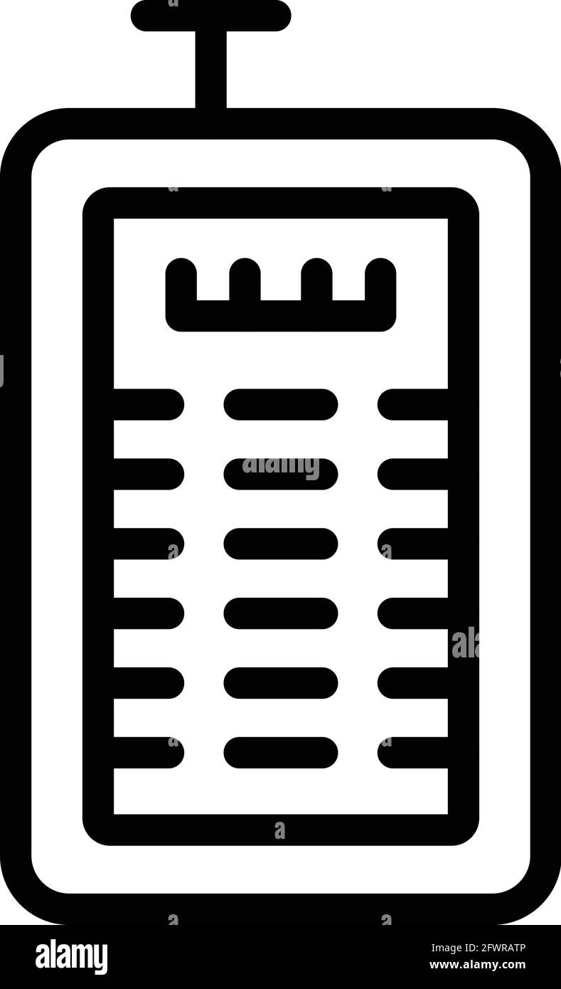 Laser meter icon. Outline Laser meter vector icon for web design ...