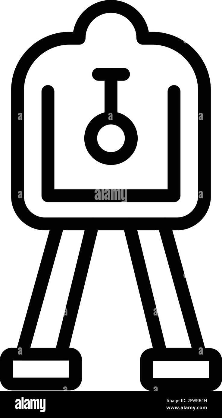 Laser measurement icon. Outline Laser measurement vector icon for web ...
