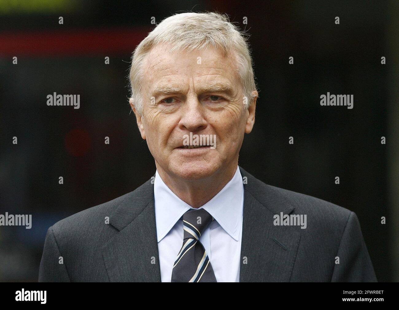 File photo dated 07-07-2008 of FIA President Max Mosley. Issue date ...