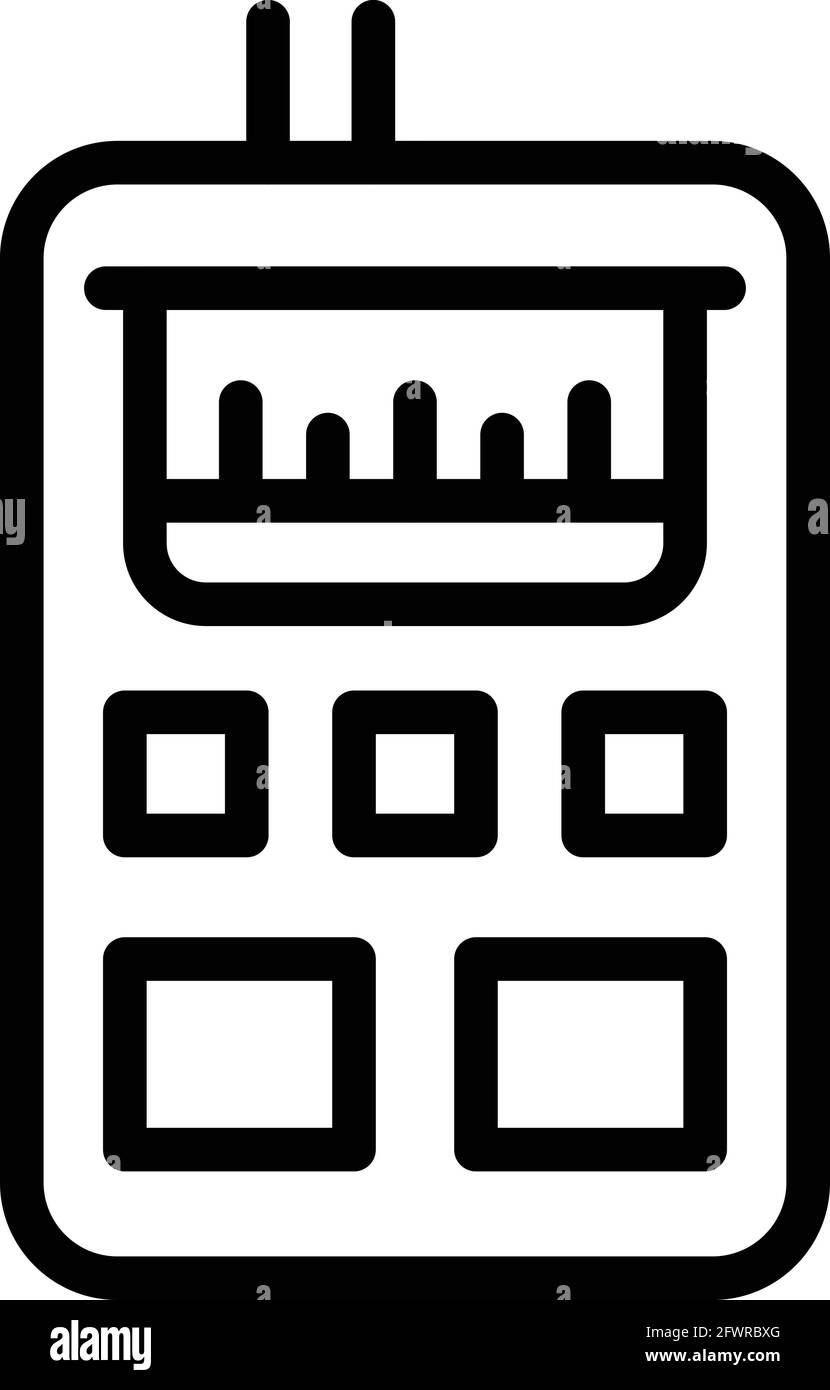 Laser ruler tool icon. Outline Laser ruler tool vector icon for web ...