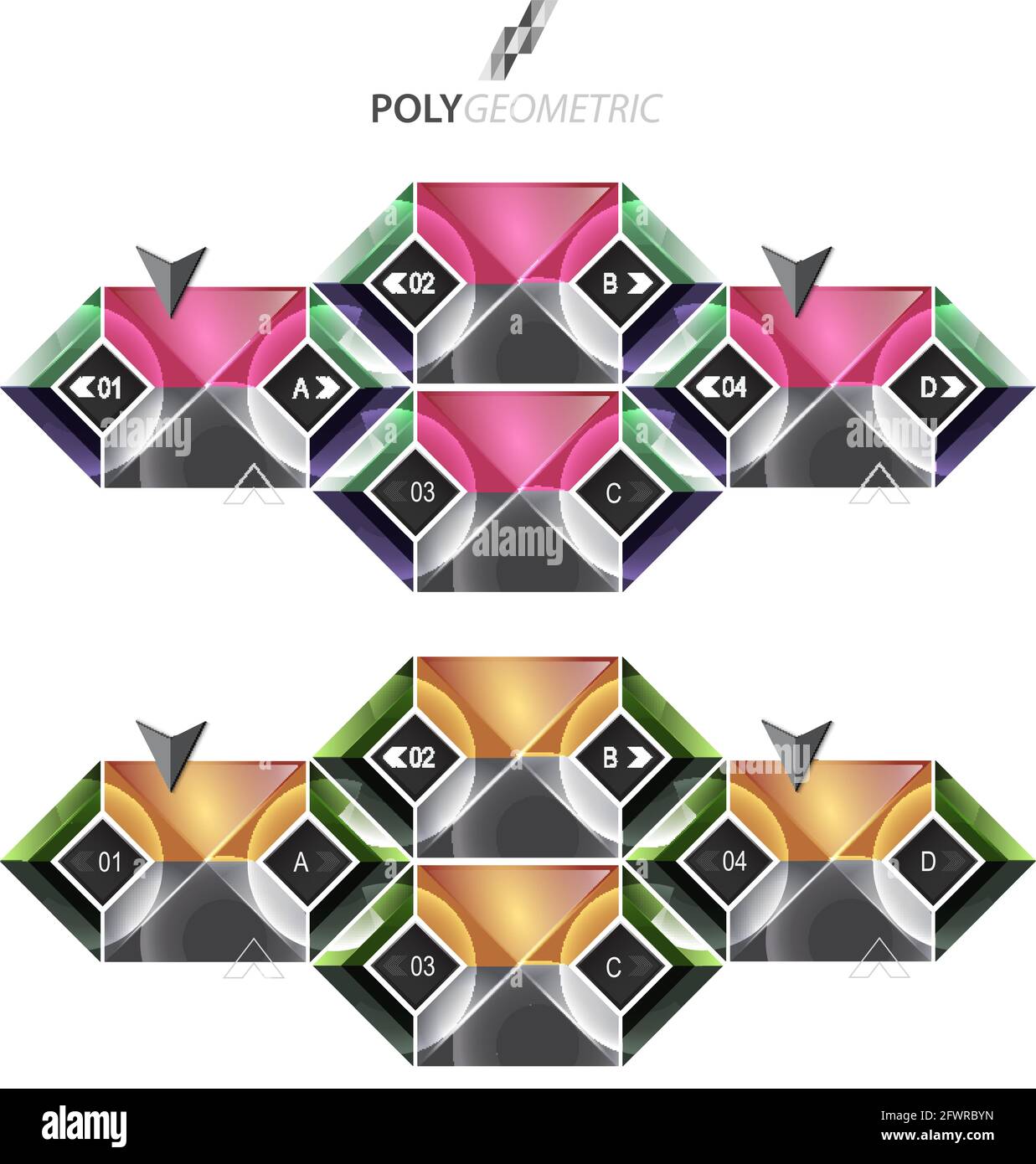 Business infographic template for interactive data communication Stock ...