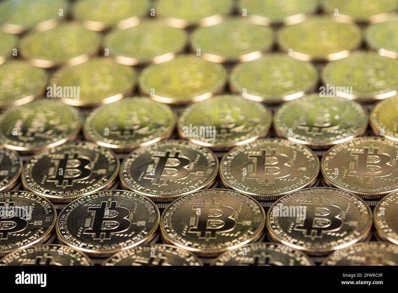 Cryptocurrencys new digital money, Bitcoin Coin Stock Photo - Alamy