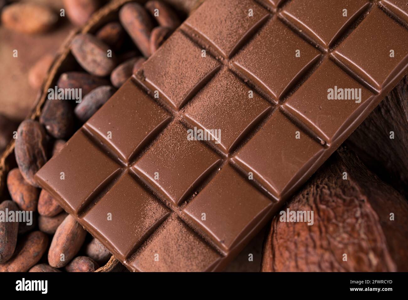 Assorted chocolate bar, candy sweet, cocoa pod Stock Photo - Alamy