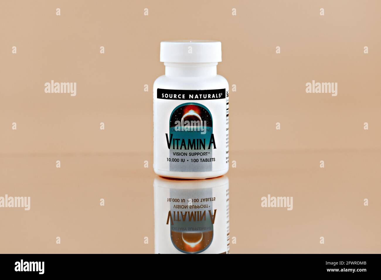 vitamin A tablets in the jar. dietary supplement editorial photo Stock ...