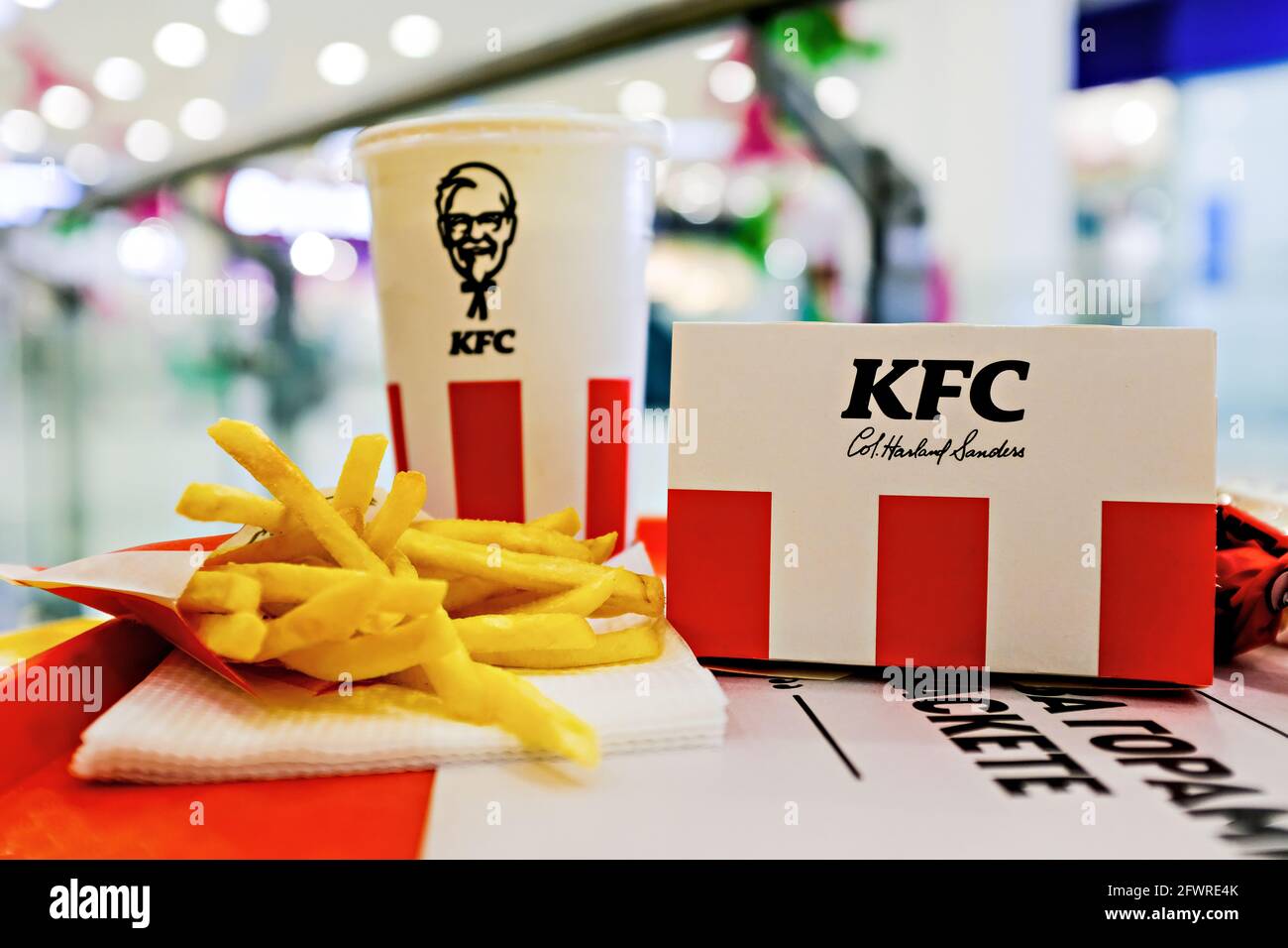 Editorial photo on KFC (Kentucky Fried Chicken) theme. Illustrative ...