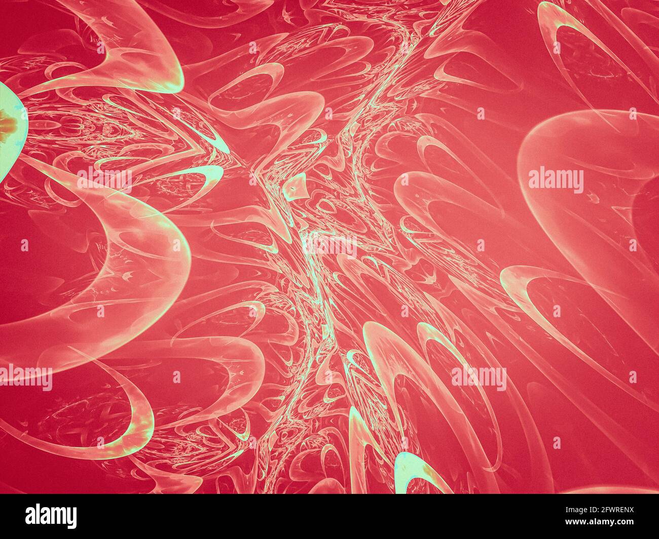 Creative background with powerful and bright abstract sun, waves and ...