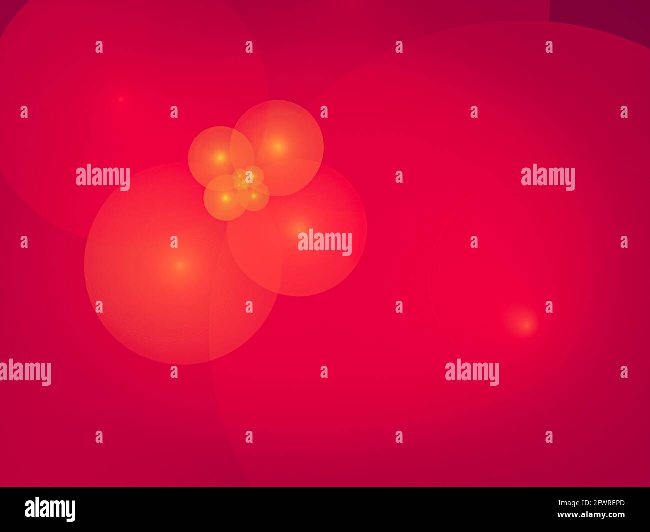 design display with fractals, creative background plant leaves, waves ...