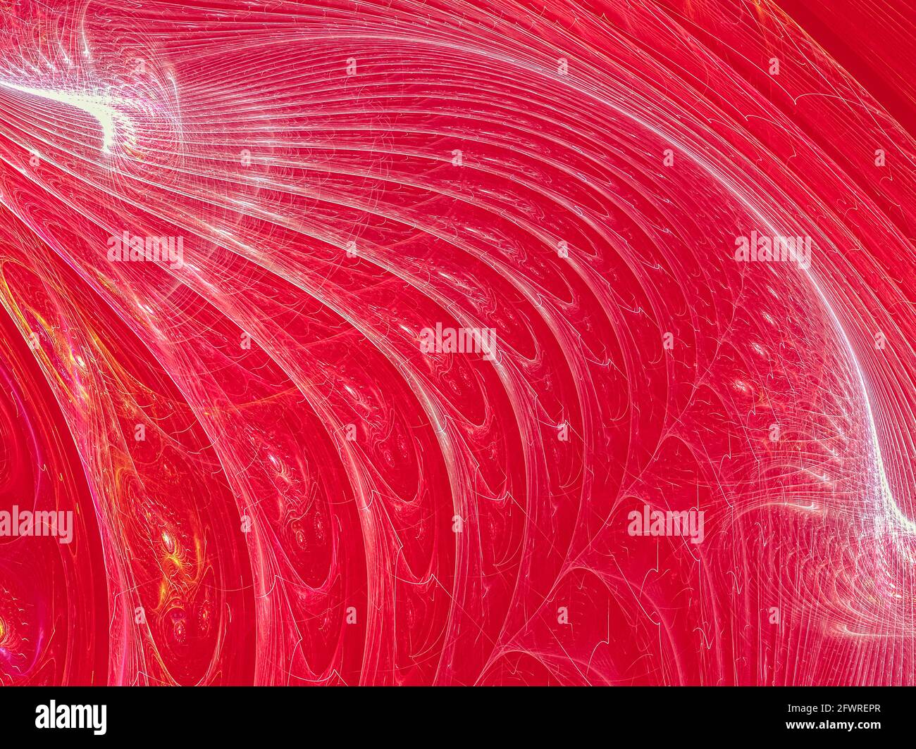 Hell, design display with fractals, creative background plant leaves ...