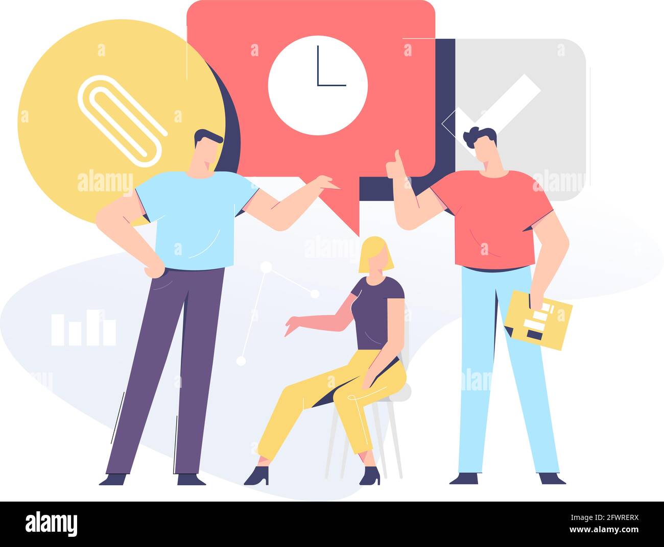 Consulting services related, vector illustration concept for ...