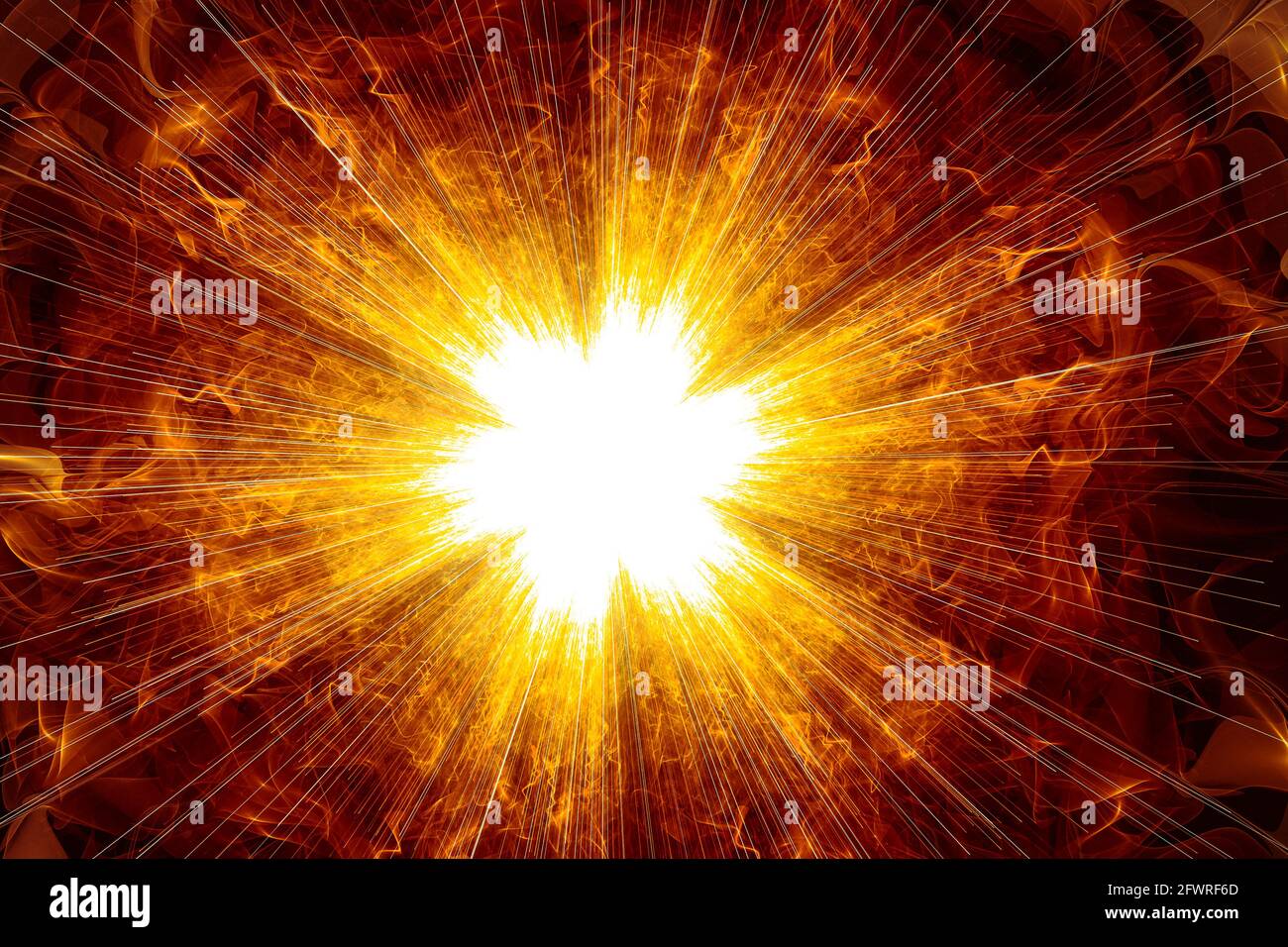 Creative background with powerful and bright abstract sun, decorative ...