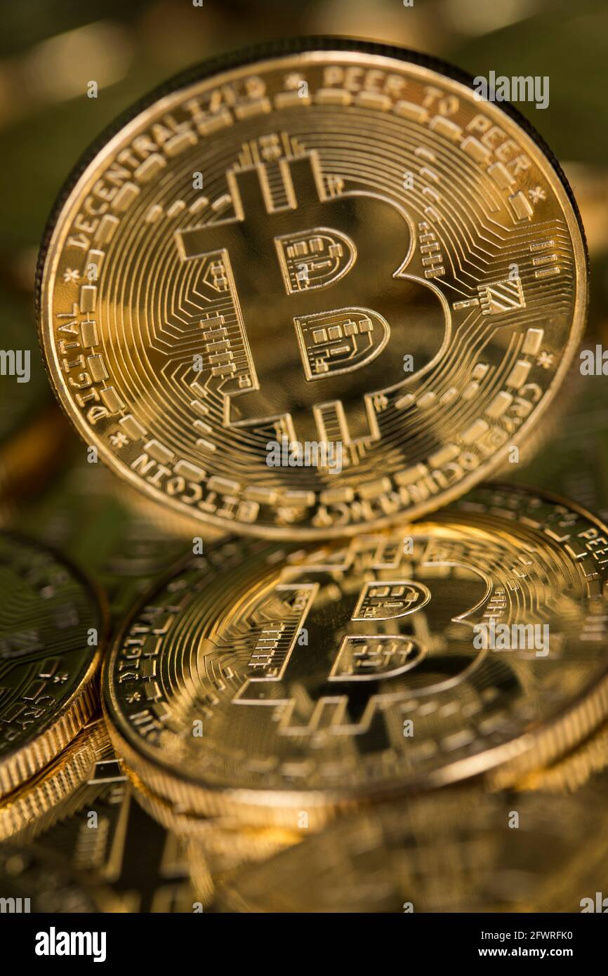 Cryptocurrency concept. Virtual currency background, Bitcoi Stock Photo ...