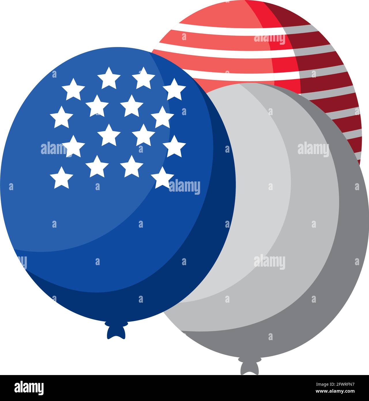 balloons american flag Stock Vector Image & Art - Alamy
